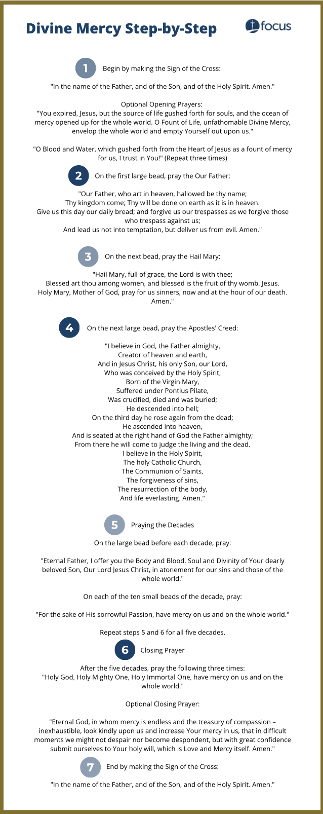 How to Pray: A Step-by-Step Guide to the Divine Mercy Chaplet - FOCUS